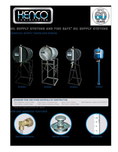 OIL SUPPLY TANKS AND STANDS 10.22 - Kenco