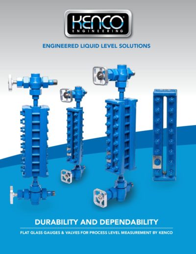 FLAT GLASS LIQUID LEVEL GAUGES AND VALVES 11.18 - Kenco