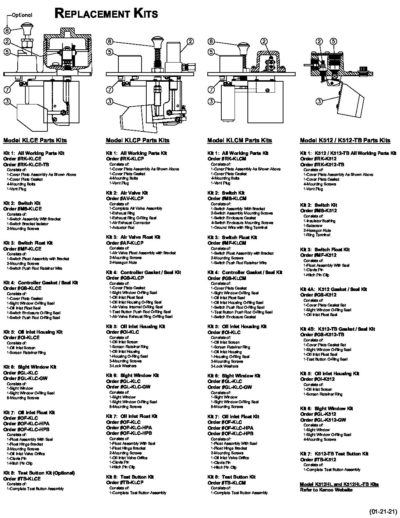 controller repair kits with TB (2) - Kenco